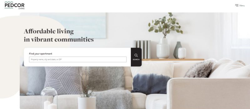 New Property Management Website - Pedcor Companies